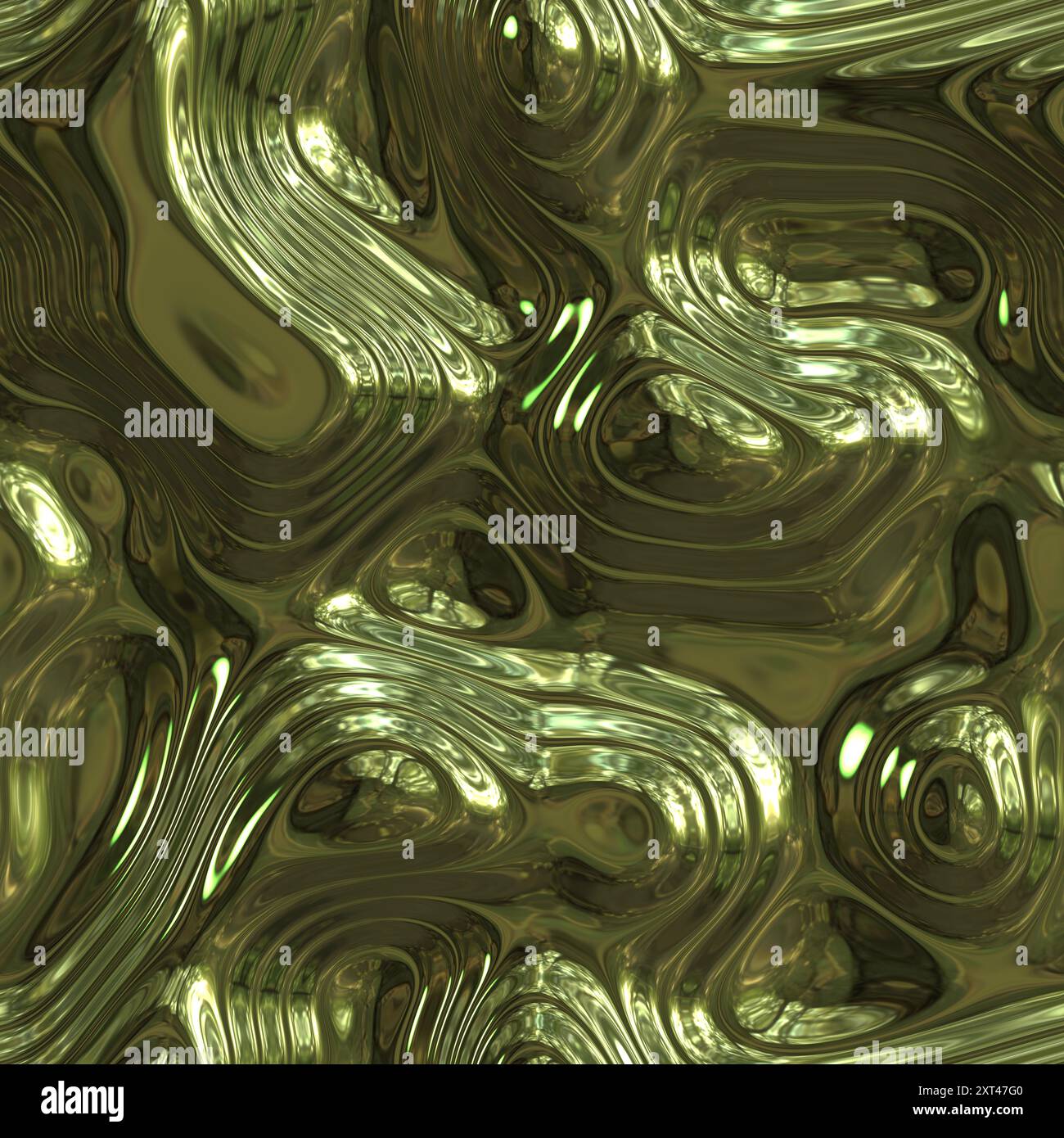 Seamless background. Abstract 3D Background with flowing metal texture ...