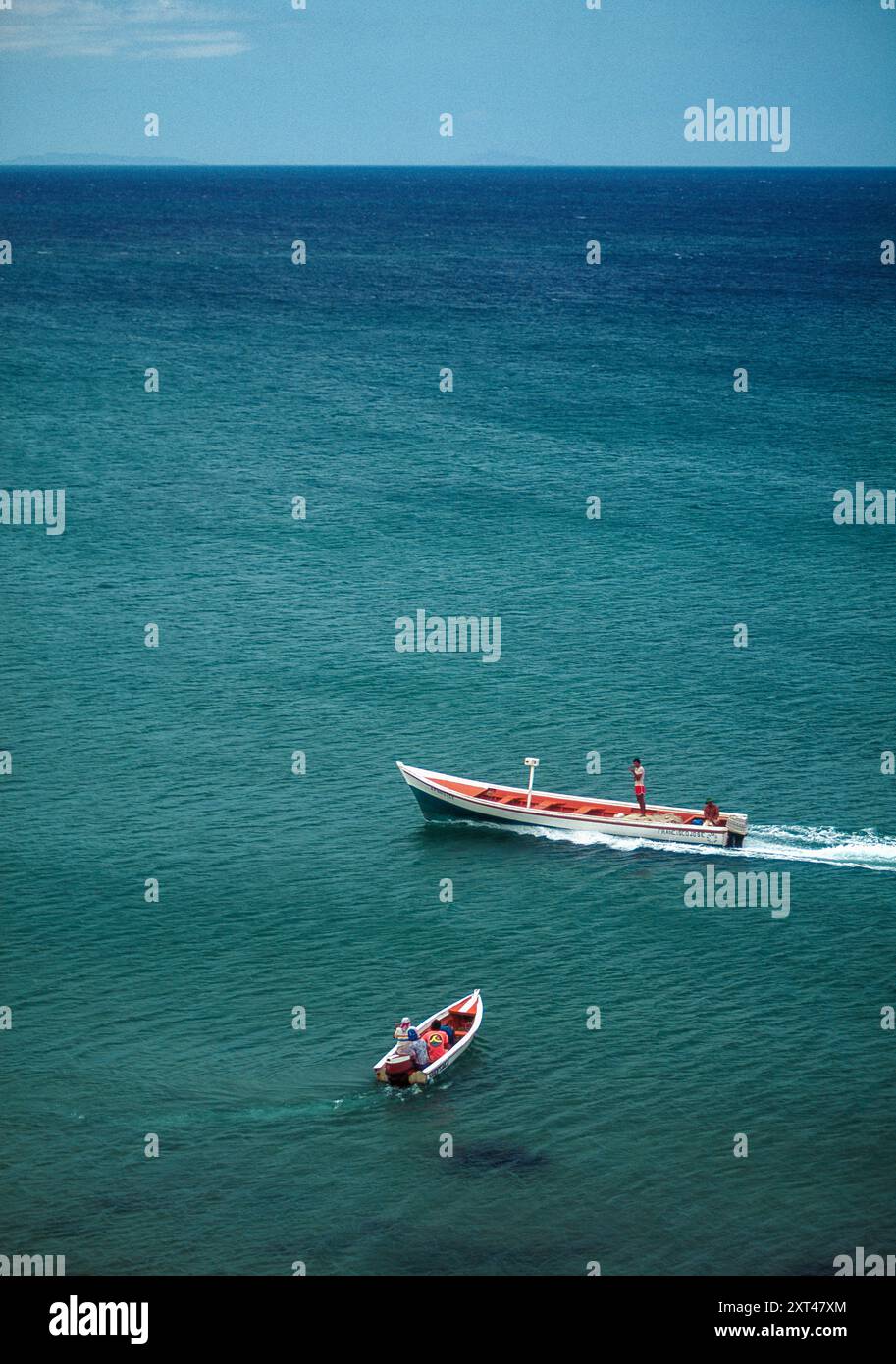 Aerial view two fishing boats hi-res stock photography and images - Alamy