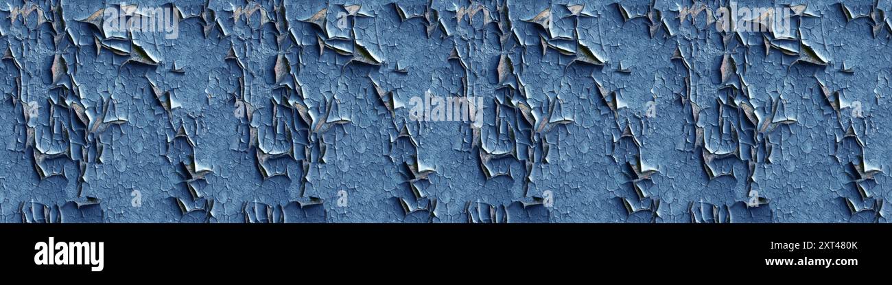 Seamless long banner, Background of old blue paint. High resolution ...