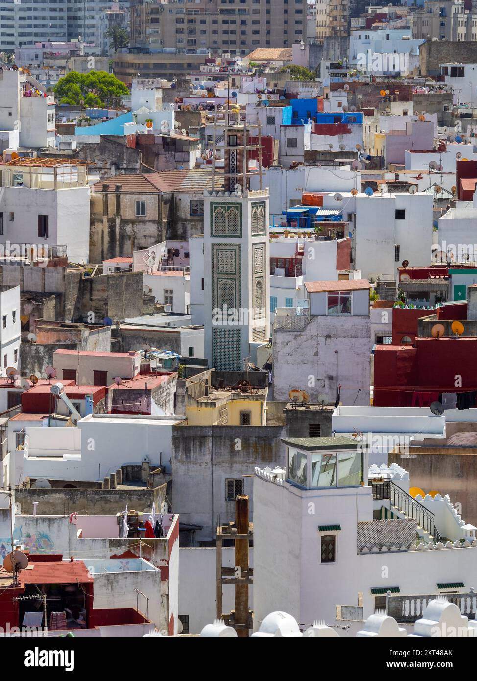 Tangier medina terraces Stock Photo - Alamy