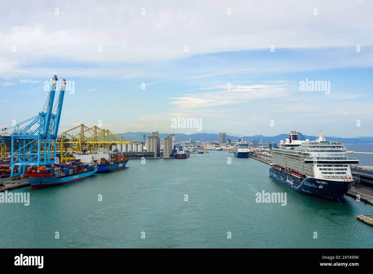 Barcelona, Spain- May 25, 2024: cruise ship passenger terminal, APM ...
