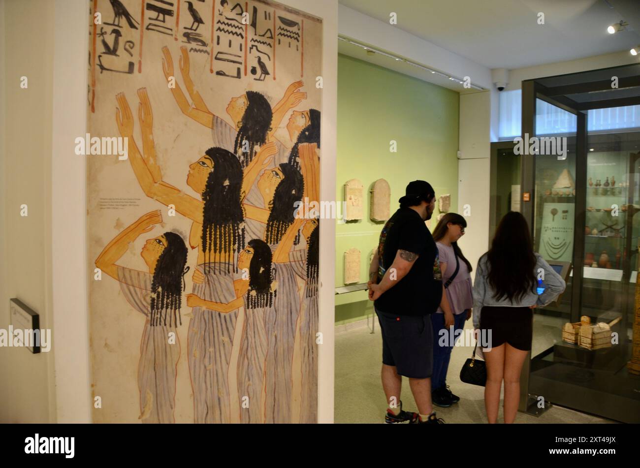 The Ashmolean Museum of Art and Archaeology- Egyptian room Stock Photo ...