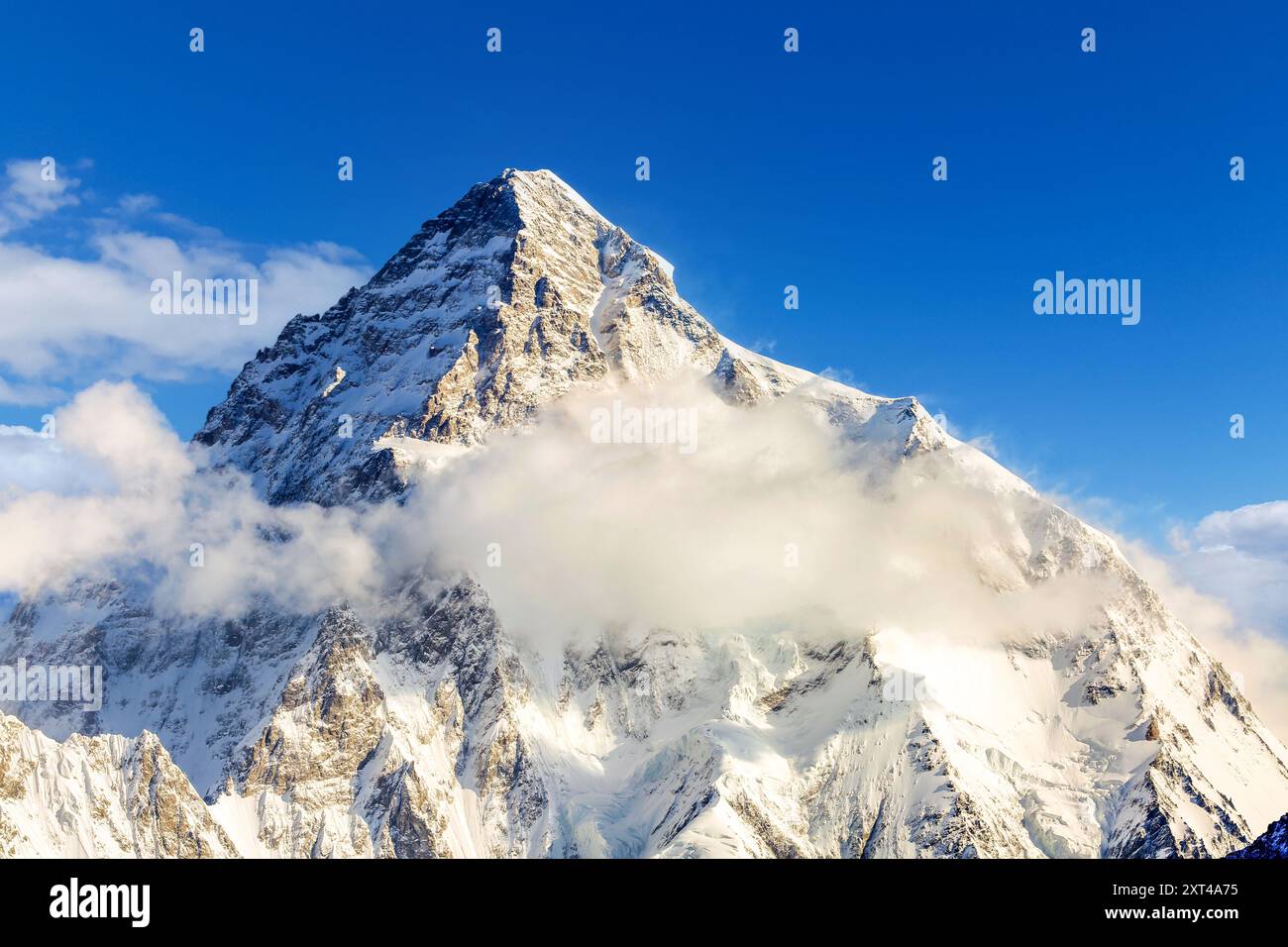 K2 mountain 8,611 meters above sea level, the second highest peak on ...