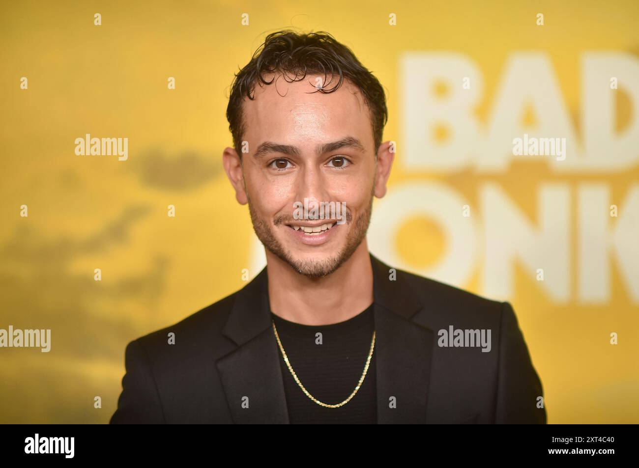 Eric Diaz arrives at the premiere of "Bad Monkey" on Monday, Aug. 12 ...