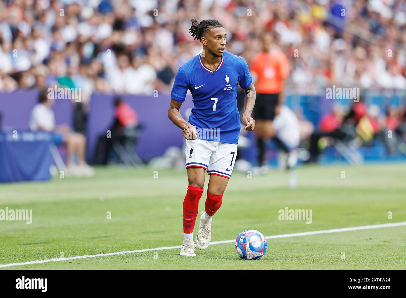 Paris, France. 9th Aug, 2024. Michael Olise (FRA) Football/Soccer ...