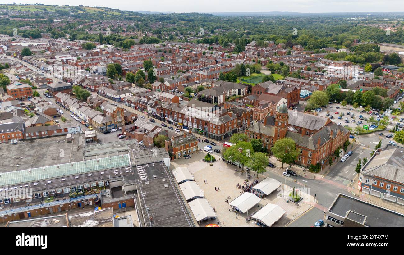 Manchester town hall aerial hi-res stock photography and images - Alamy