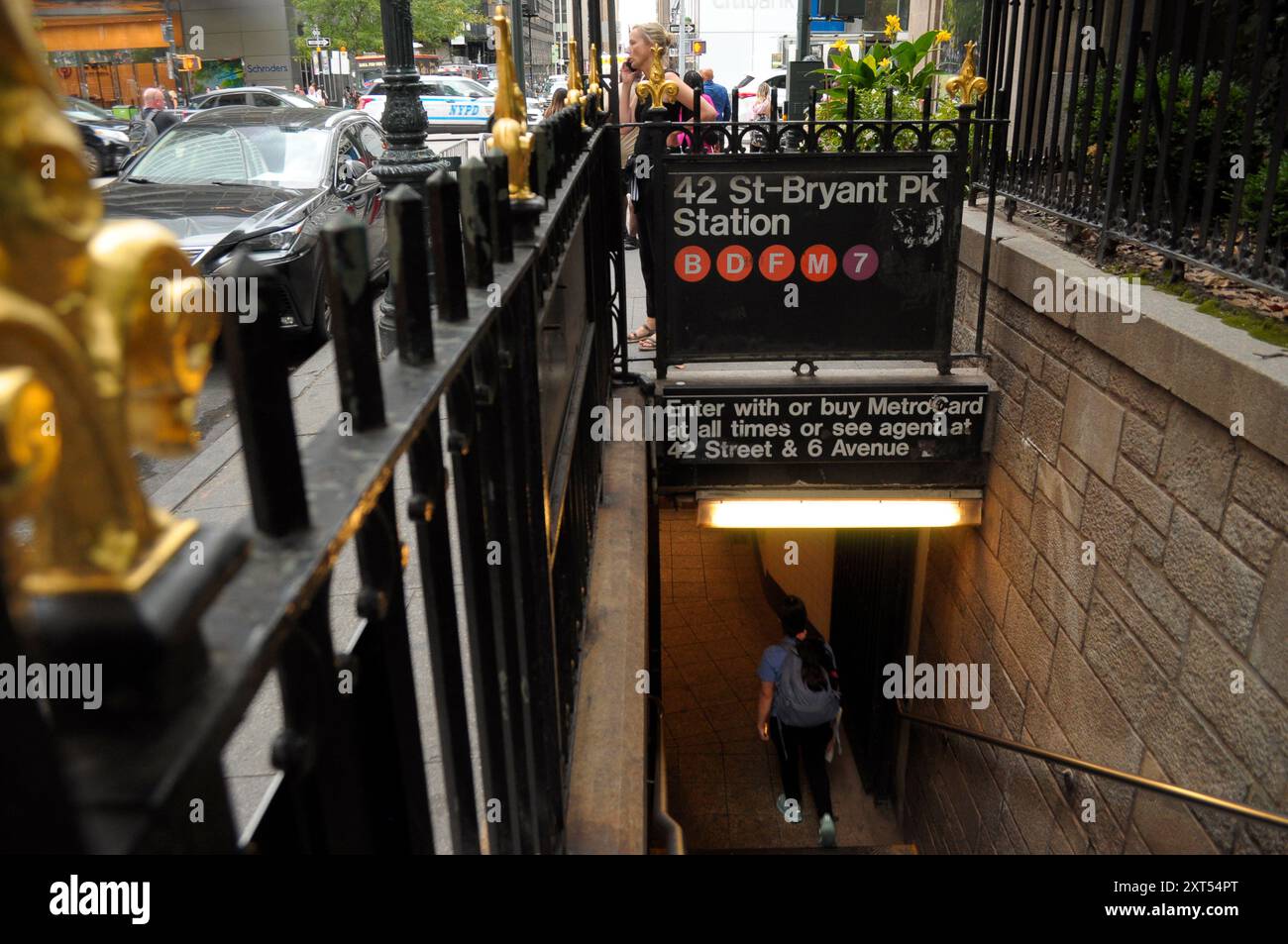 The 42nd Street, Bryant Park subway station is seen in Manhattan, New ...