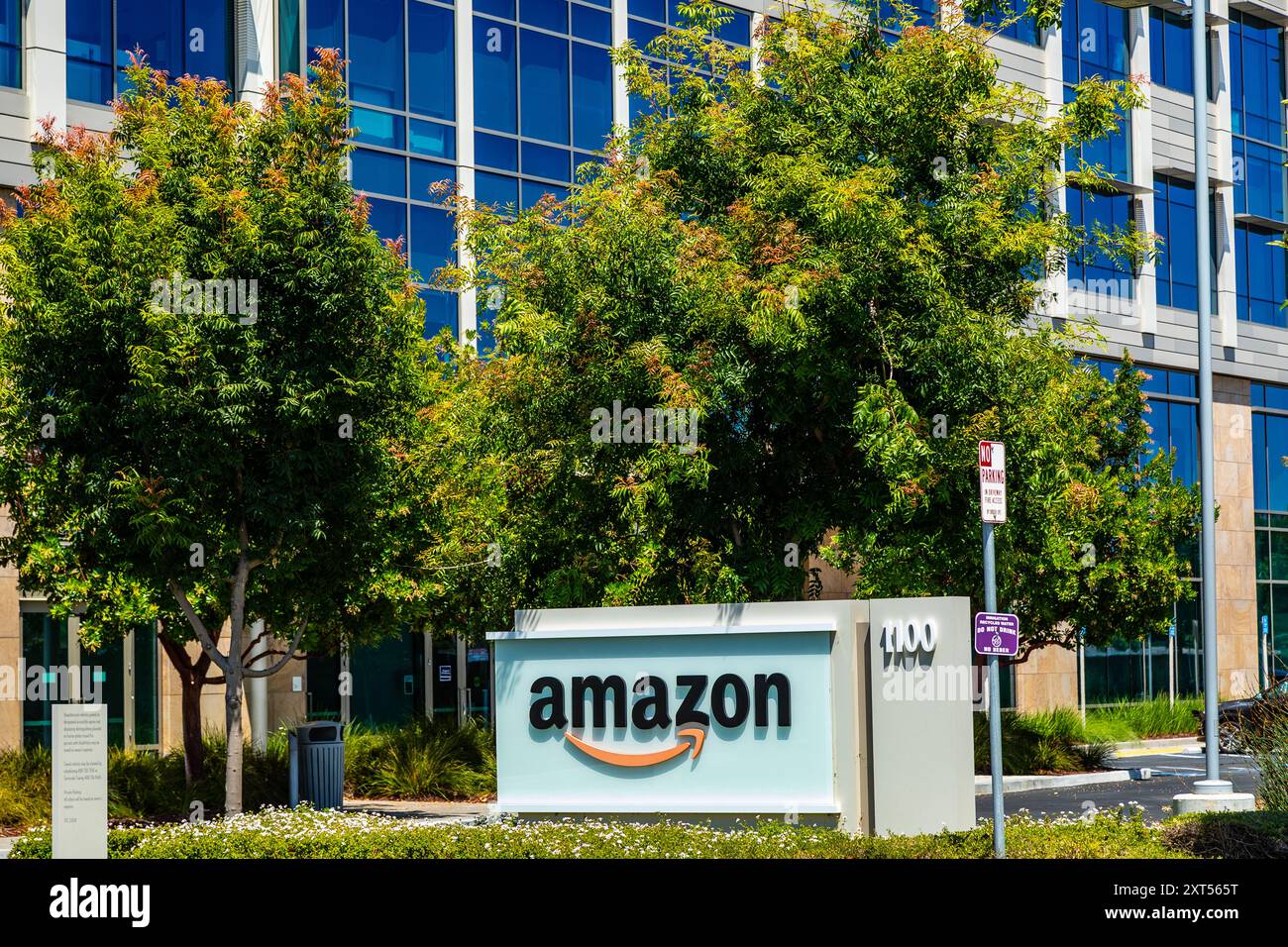 A Silicon Valley Amazon location in California USA Stock Photo - Alamy