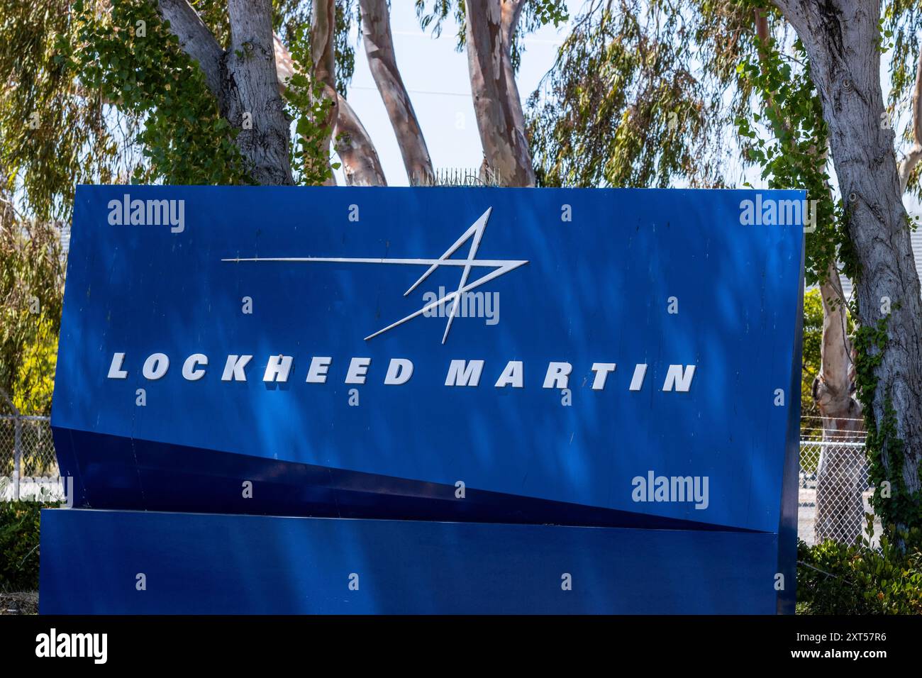 A Lockheed Martin sign in Mountain View California Stock Photo - Alamy