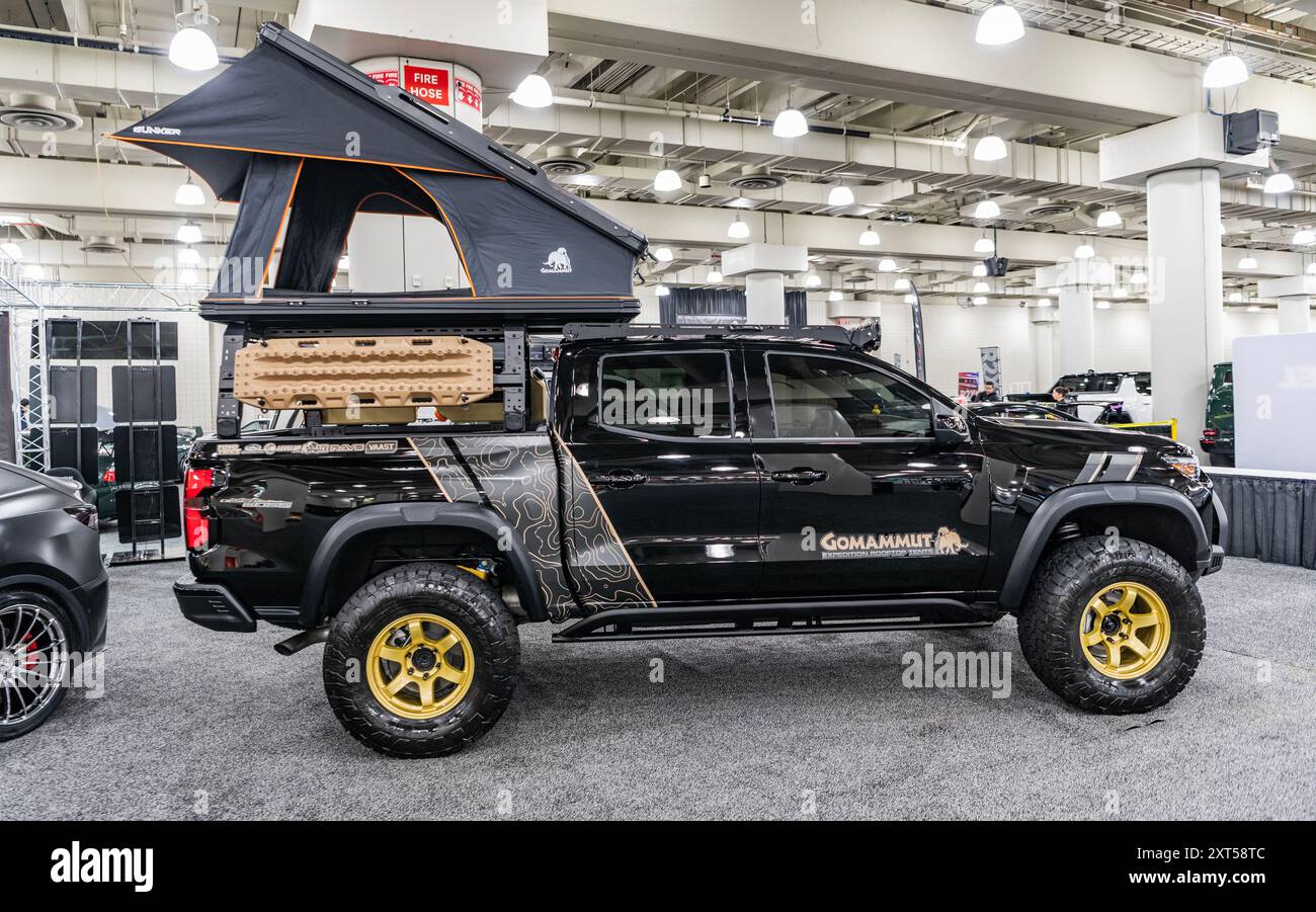 New York City, USA - March 27, 2024: Chevrolet Chevy Colorado sportscar ...