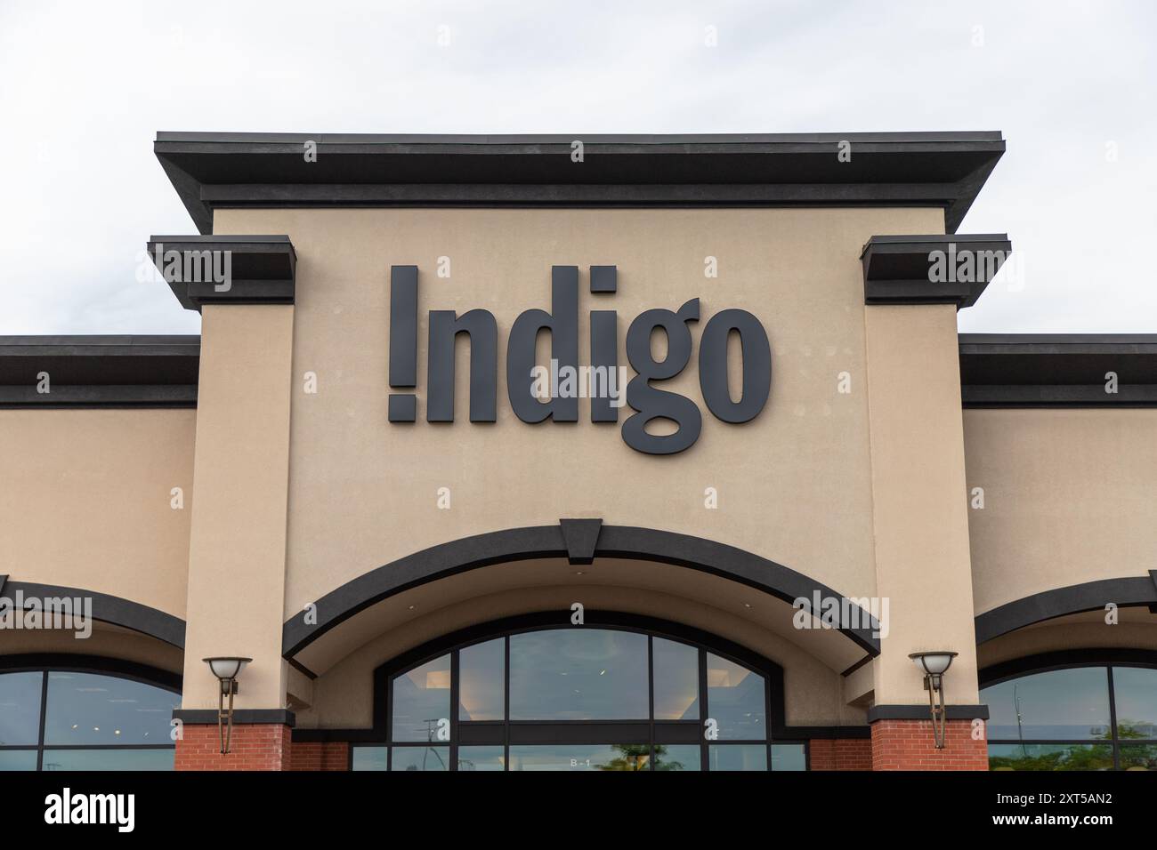 Kanata, Canada - June 2, 2024: Close up to an Indigo store logo on a ...