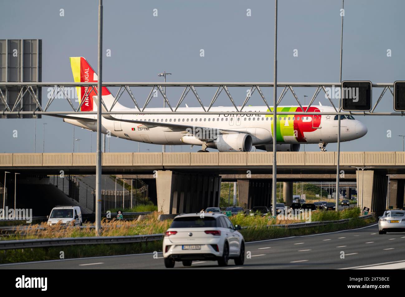 Amsterdam Schiphol Airport, TAP Air Portugal, Airbus A320 aircraft on ...