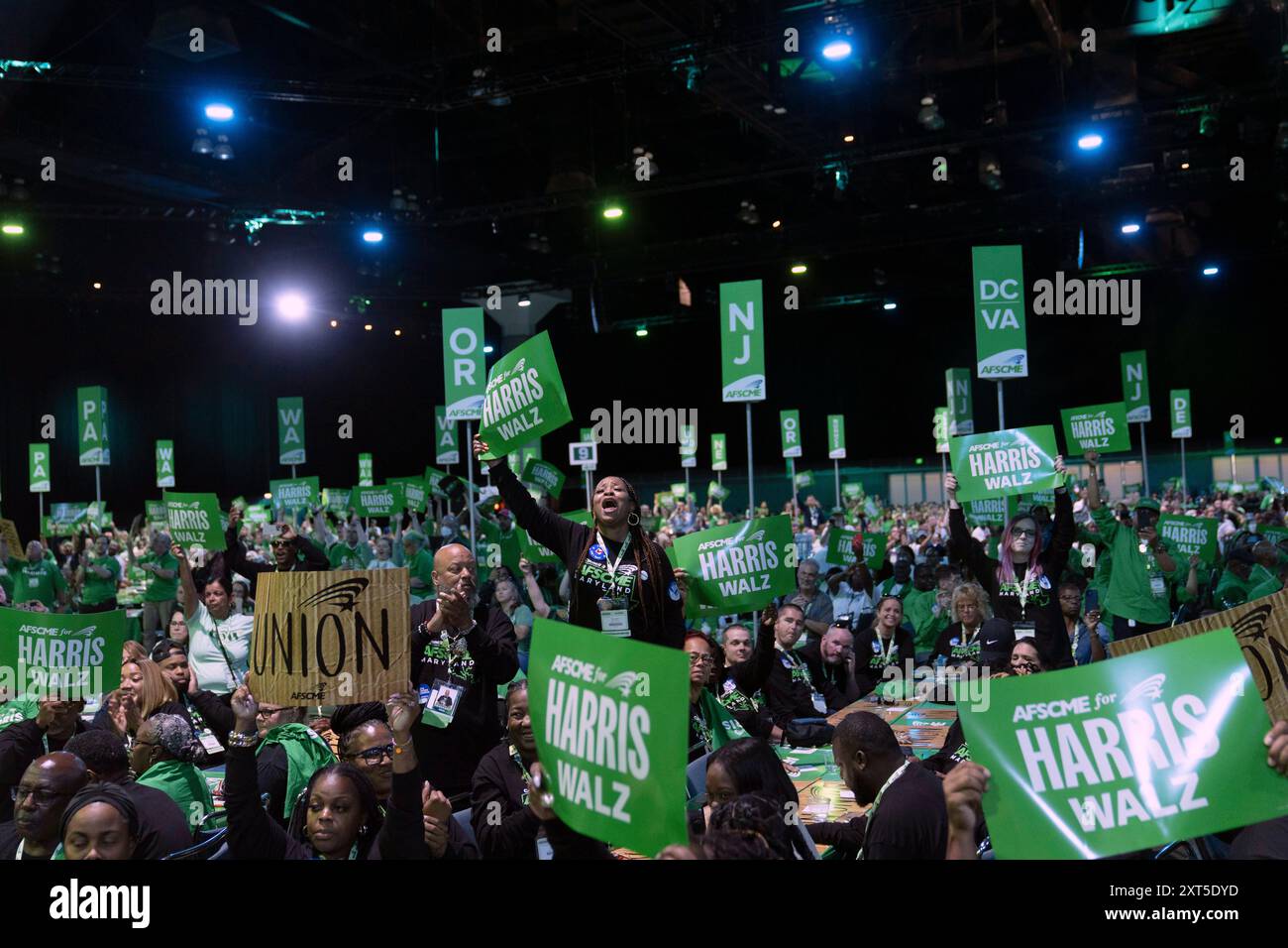 Attendees cheer as they listen to Democratic vice presidential nominee ...