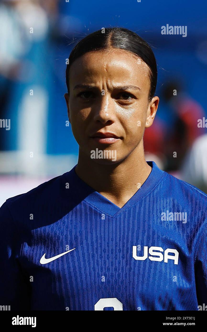 Paris, France. 10th Aug, 2024. Mallory Swanson (USA) Football/Soccer ...