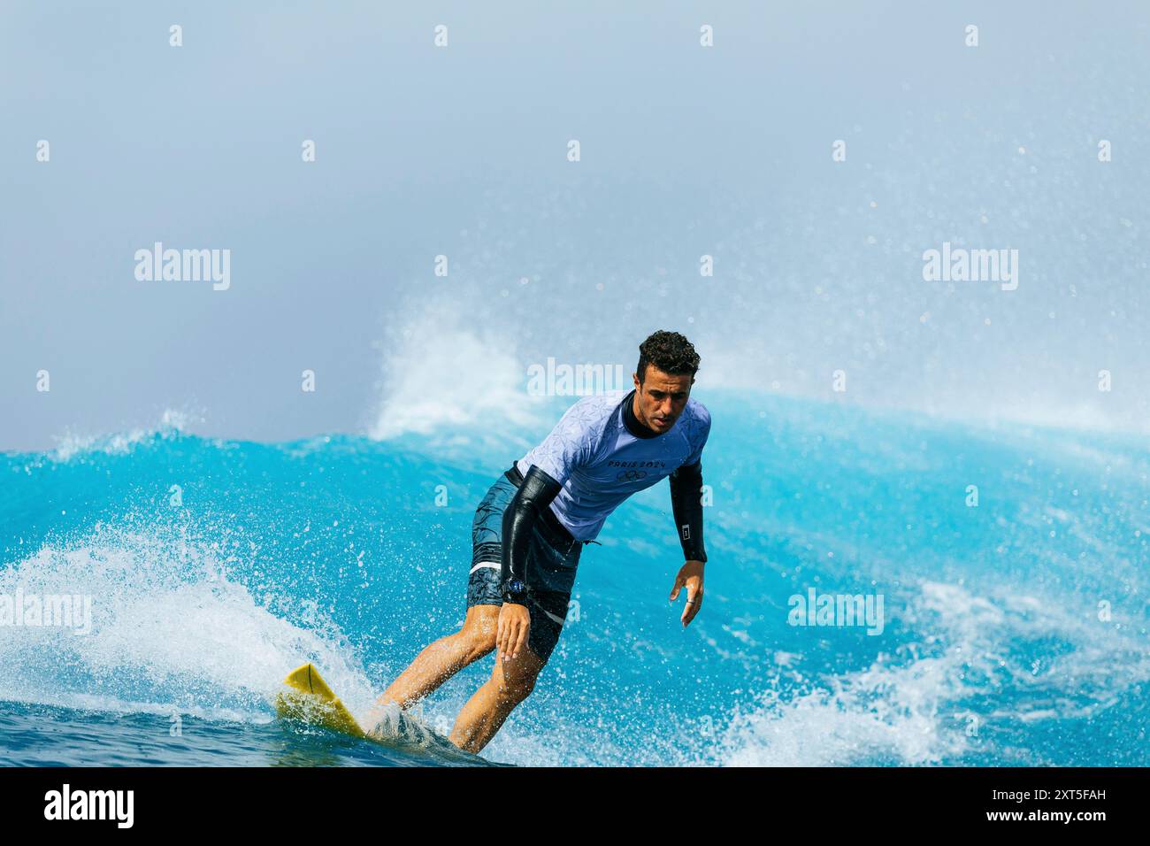 Andy Criere of Spain takes part in a surfing training session in ...