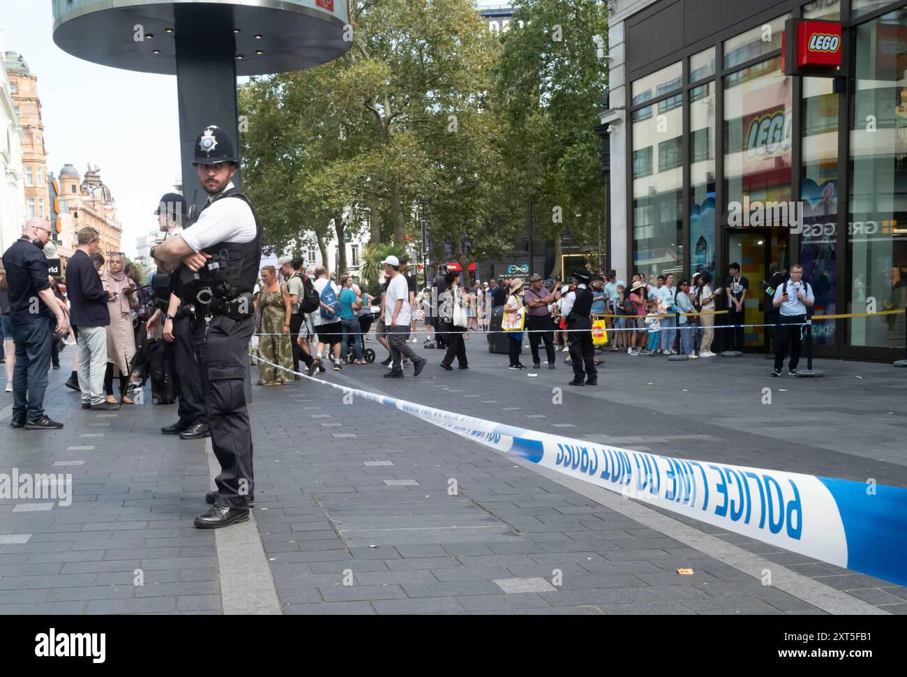 LEICESTER SQUARE STABBING © Jeff Moore - The scene where an 11-year-old ...
