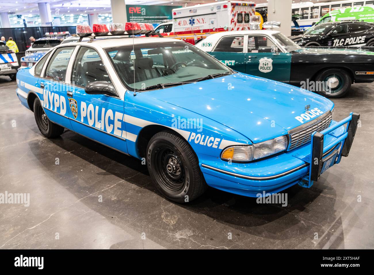 New York City, USA - March 27, 2024: Chevrolet Caprice NYPD police vehicle at New York ...