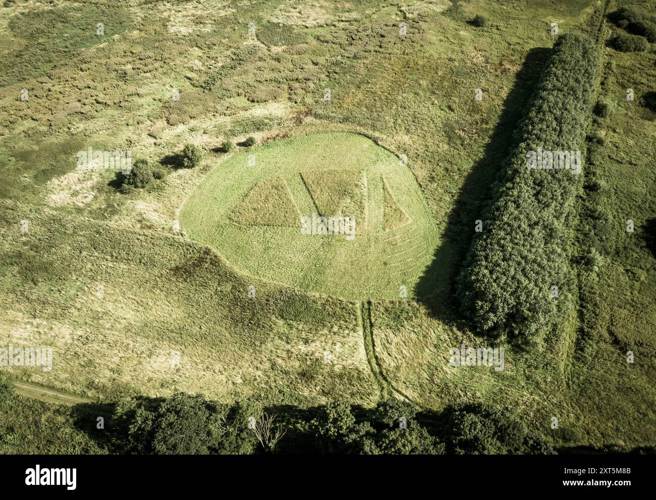 Patterns in a field at Hobro, Denmark Stock Photo - Alamy