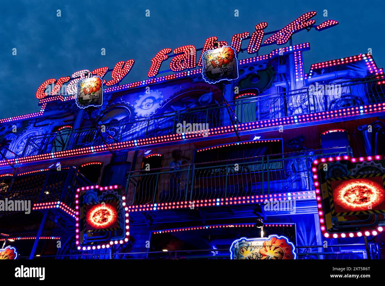 The luna park and funfair Fête des Tuileries in the Tuileries Garden ...