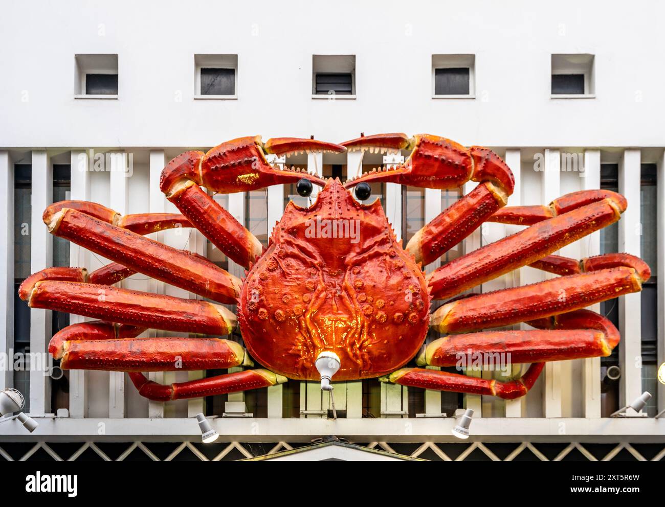 Giant mechanical crab sign of a fish restaurant, near Teramachi Street ...