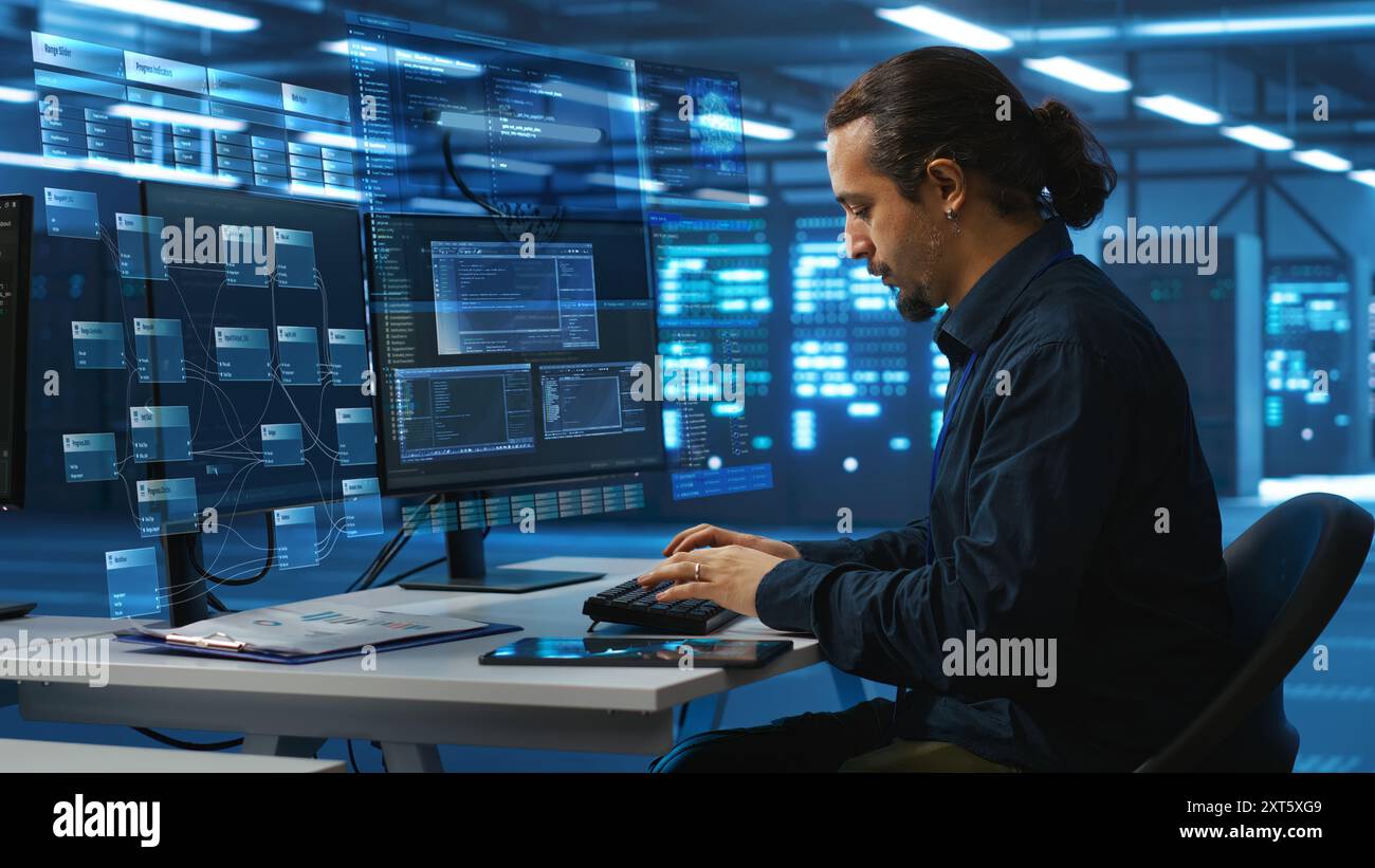 Admin In Data Center Using Augmented Reality Technology To Do Flow Based Programming Xr Nodes