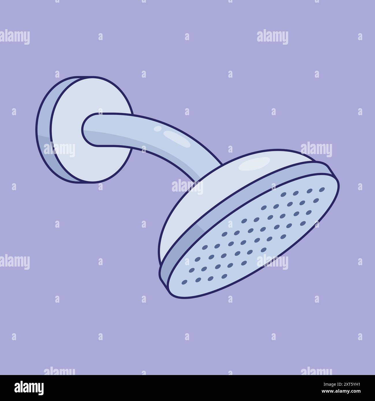 Sower head vector icon. showerhead illustration. bath shower rain ...