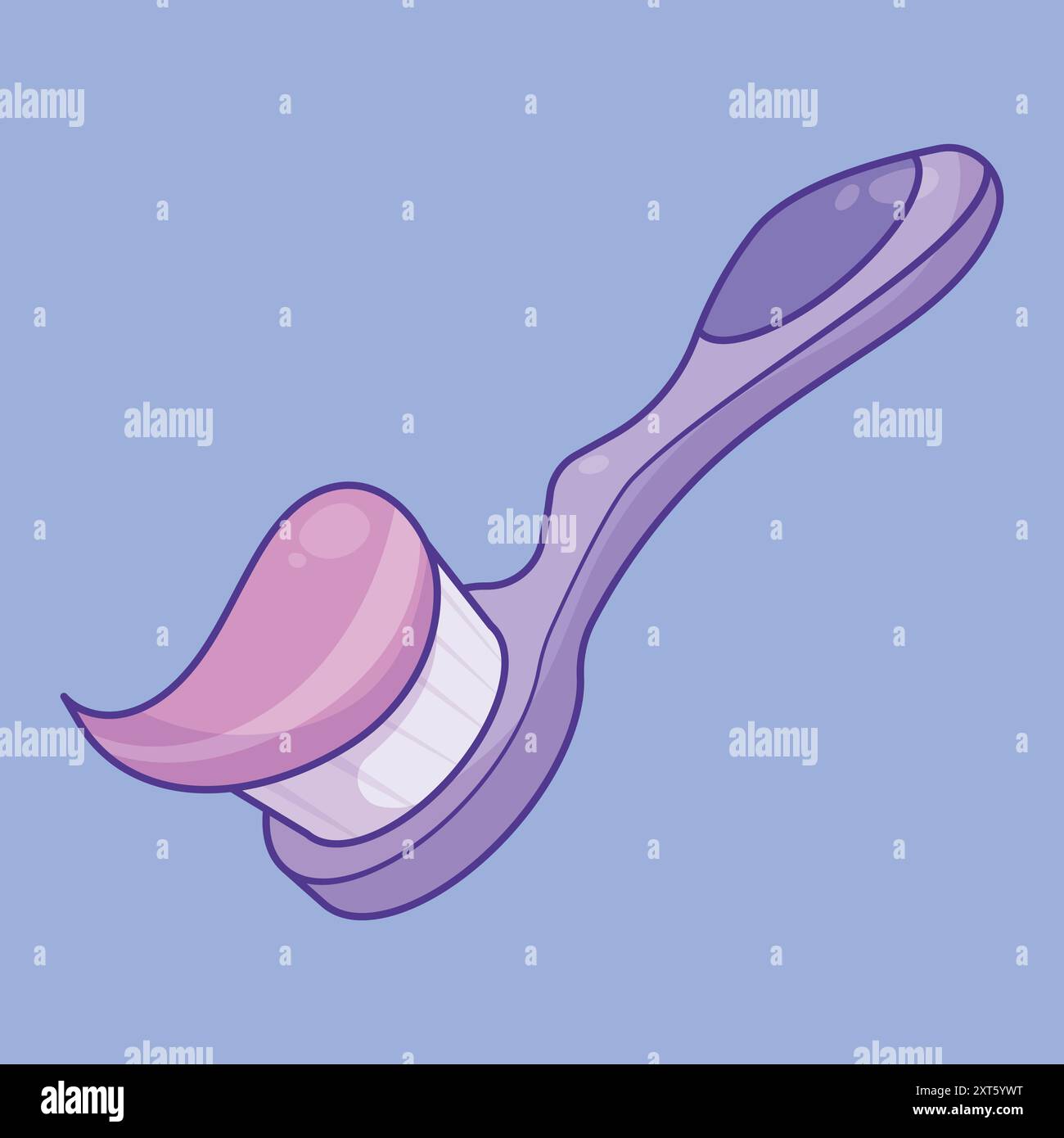 Toothbrush icon vector. toothbrush with toothpaste vector illustration ...