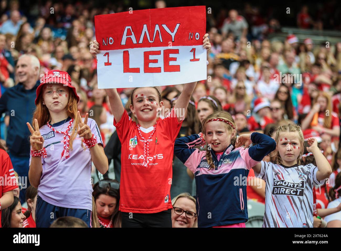 August 11tth, 2024, Cork supporters before the All Ireland Camogie ...