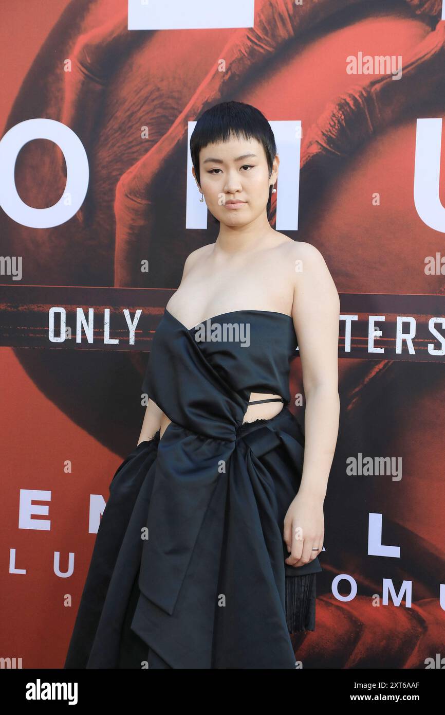 August 12, 2024, Los Angeles, California, USA: Aileen Wu at the Alien: Romulus World Premiere at ...