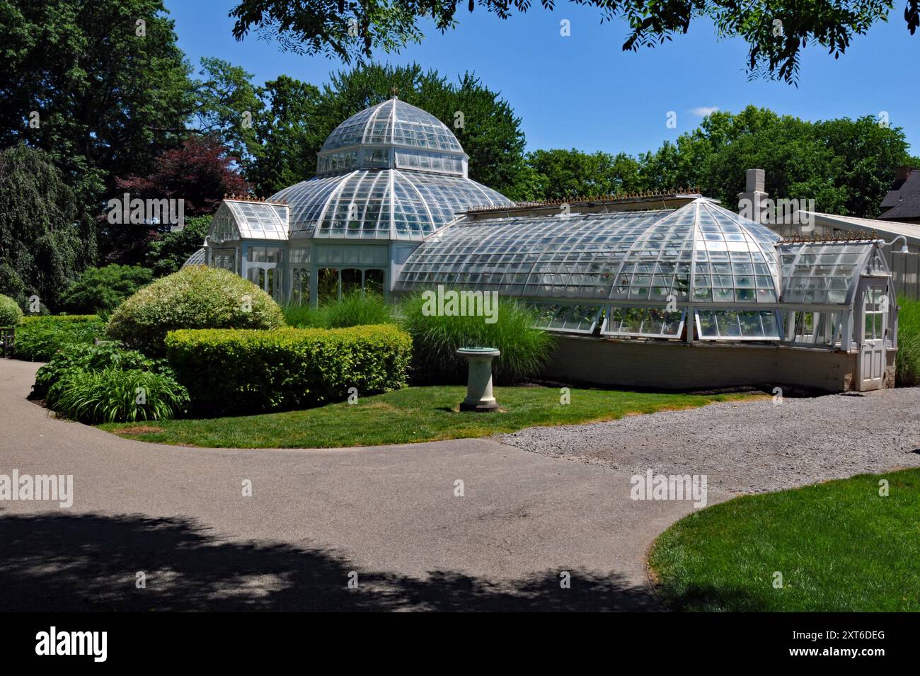 The ornate, reconstructed greenhouse at the Frick Pittsburgh, part of ...