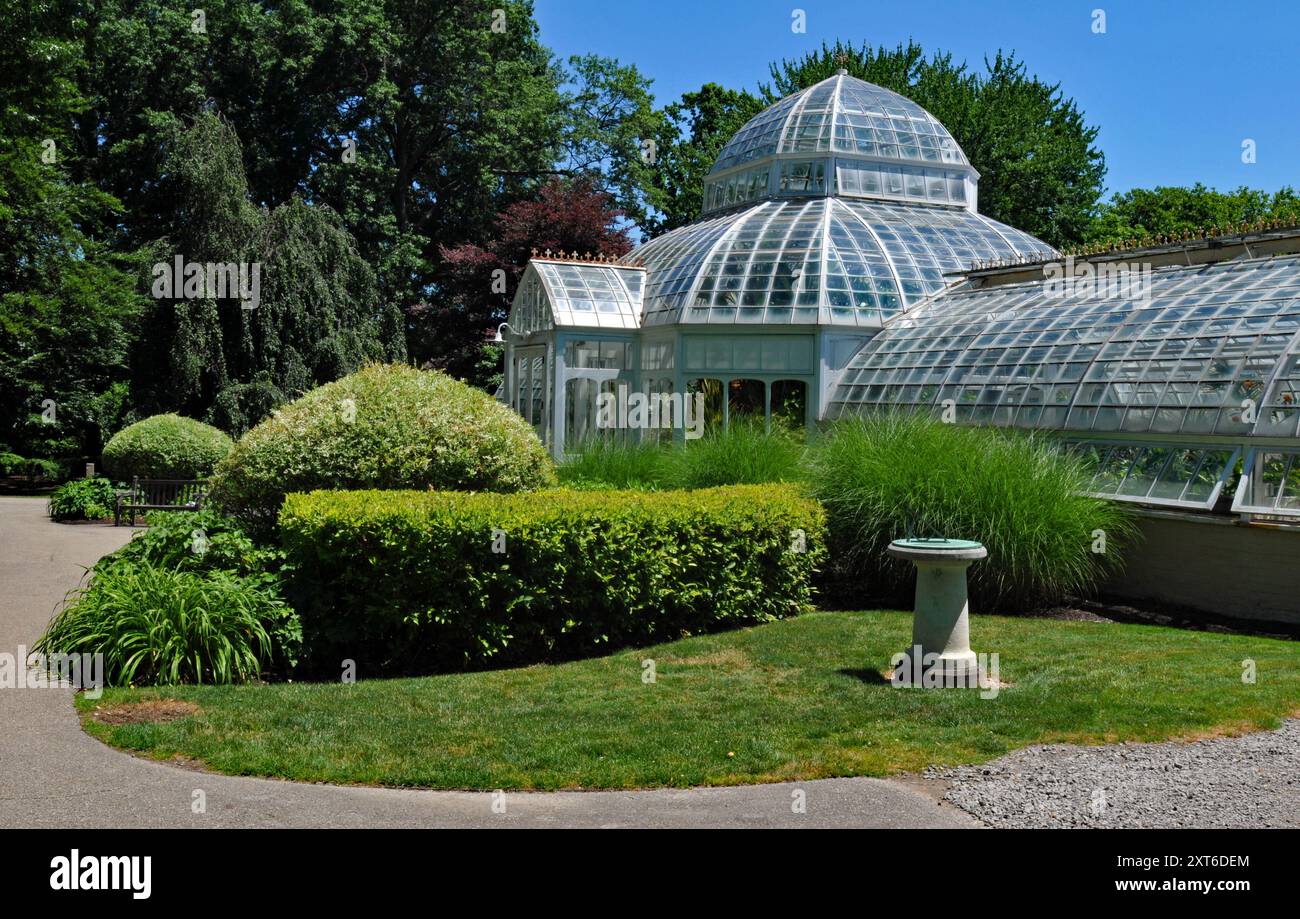 The ornate, reconstructed greenhouse at the Frick Pittsburgh, part of ...