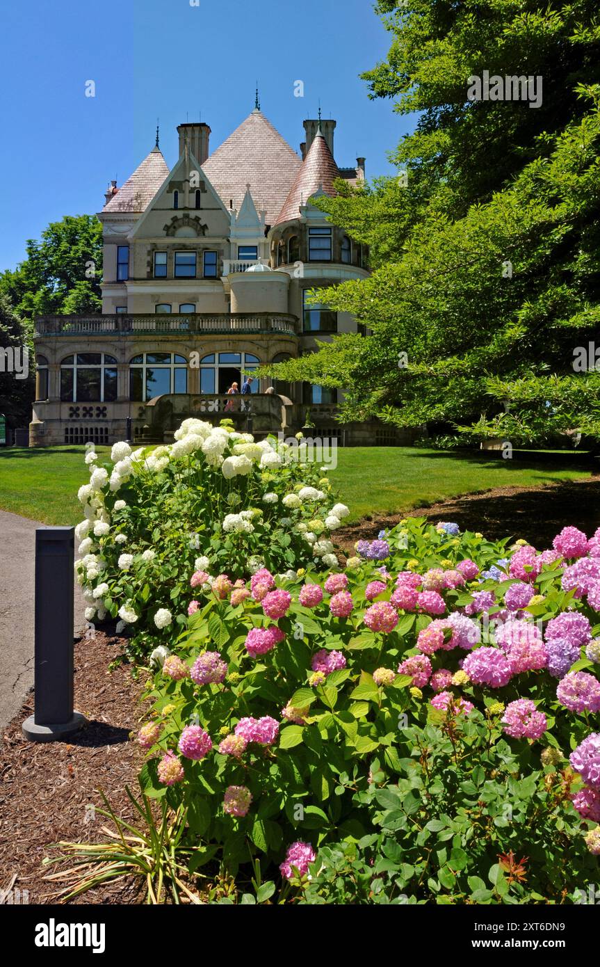 Flowers bloom outside Clayton, the grand Pittsburgh mansion once home ...