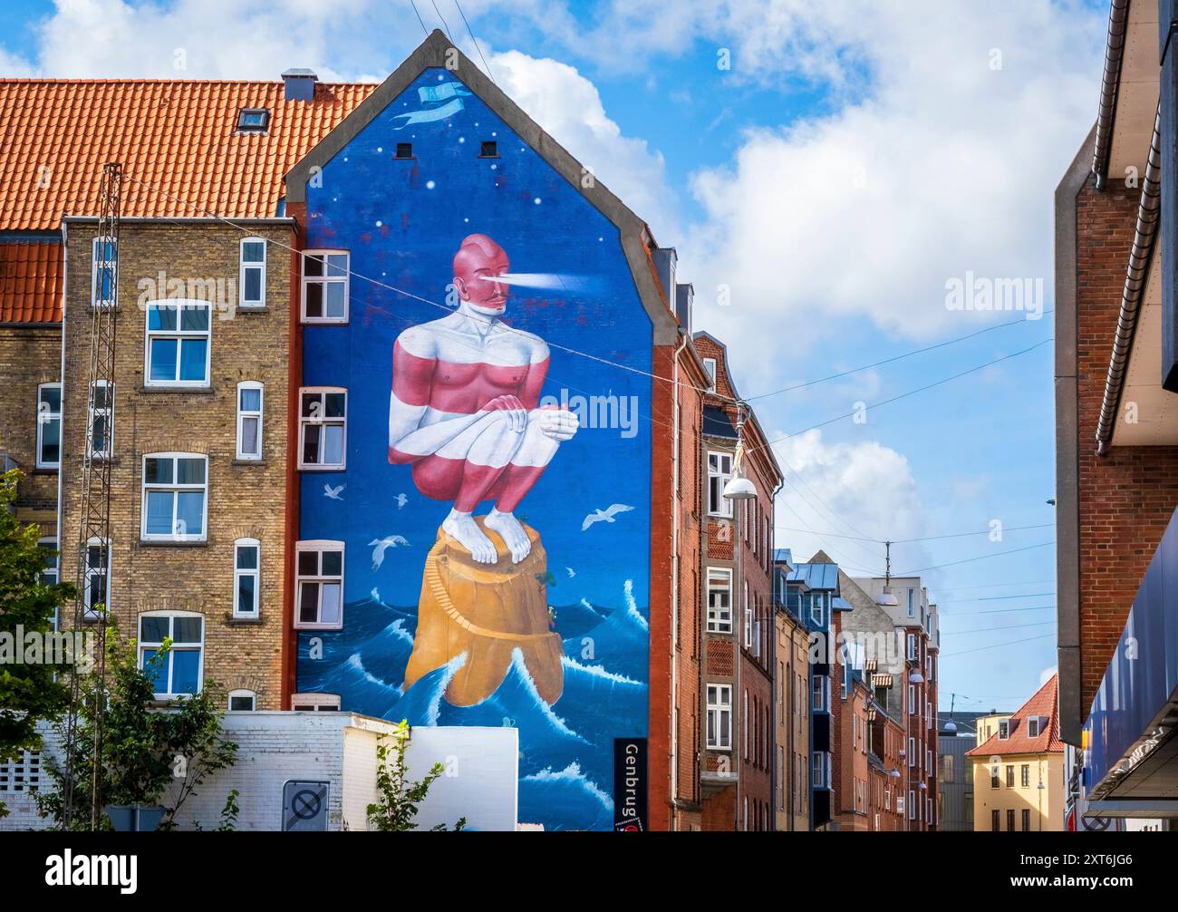 Quirky street art in Aalborg, Denmark Stock Photo - Alamy