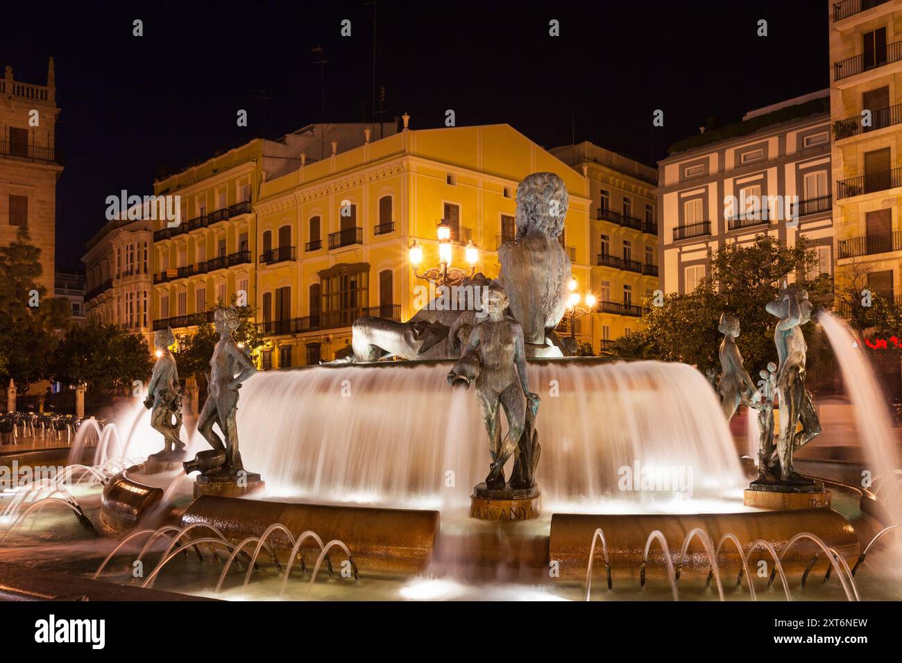 Turia Fountain (Fuente del Turia), work by the sculptor Manuel ...