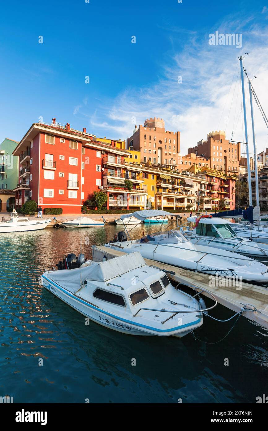 Waterfront in Port Saplaya, Valencia, Spain Stock Photo - Alamy