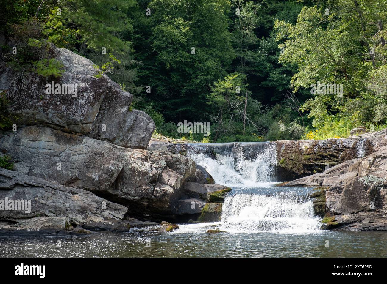 Upper Linville Falls in North Carolina Stock Photo - Alamy