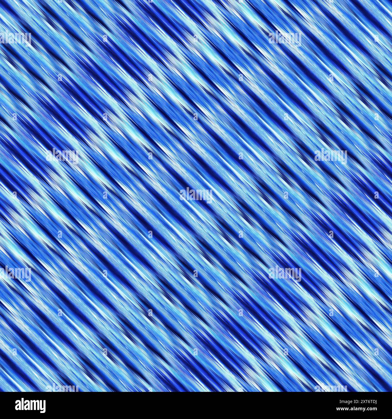 Thin dip dye stripe effect seamless pattern in blue white melange blur ...