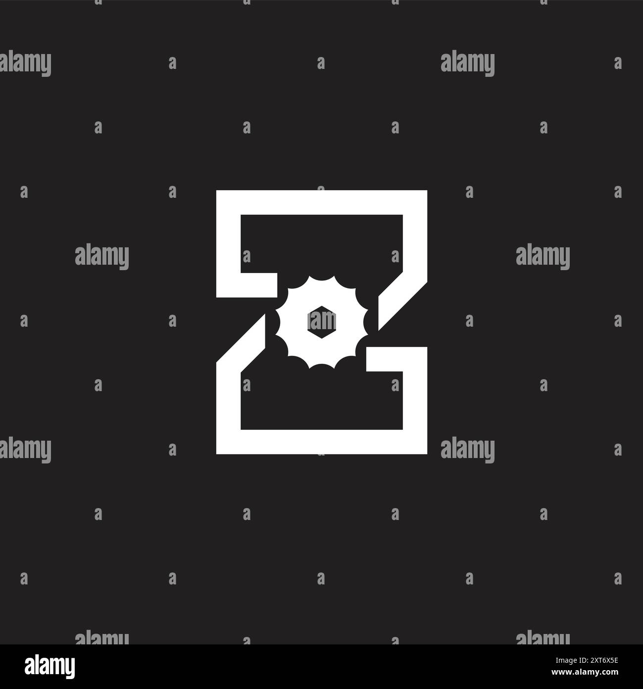 letter z cog machine industry logo vector Stock Vector Image & Art - Alamy