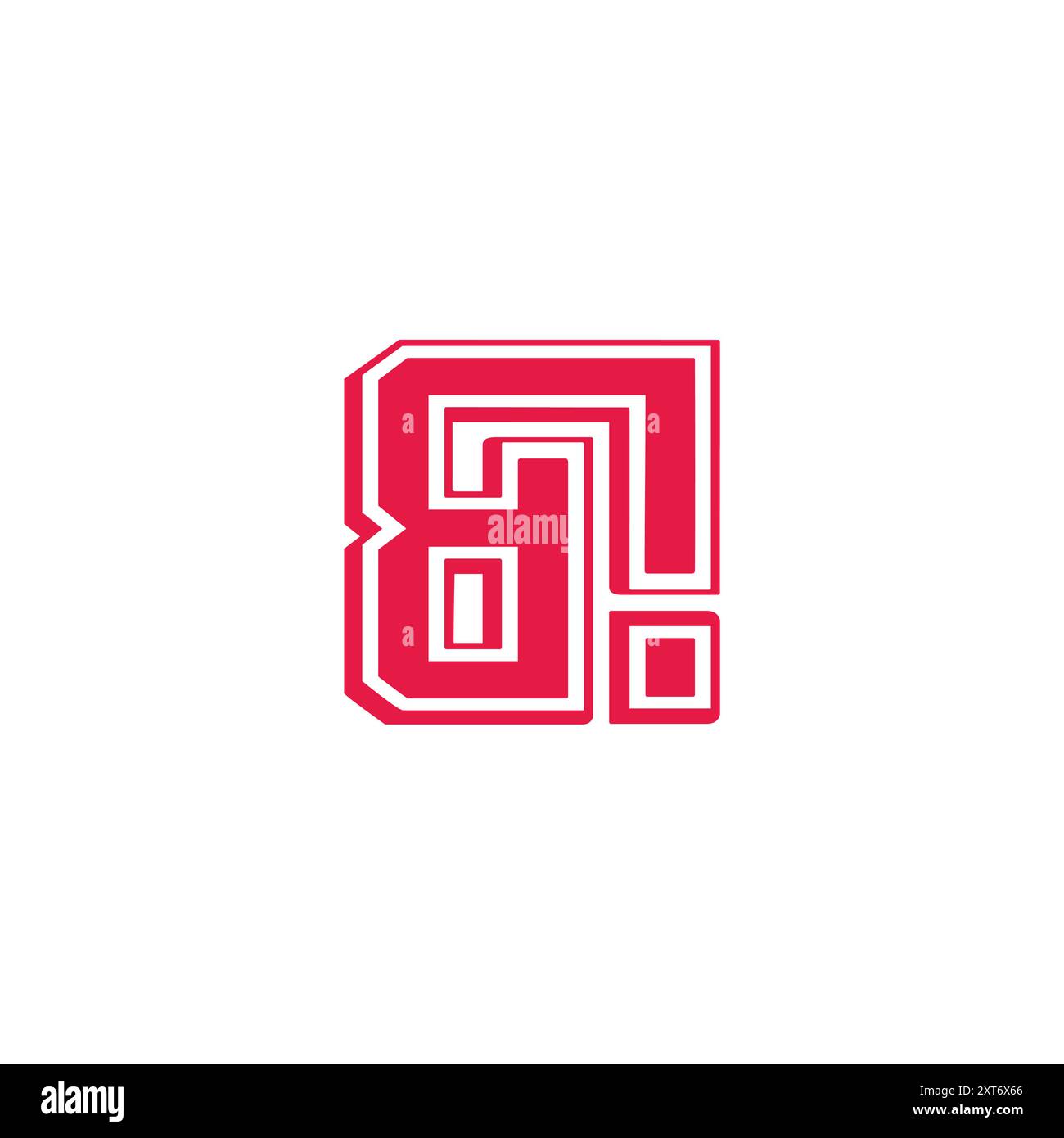 letter d lowercase exclamation simple logo vector Stock Vector Image ...