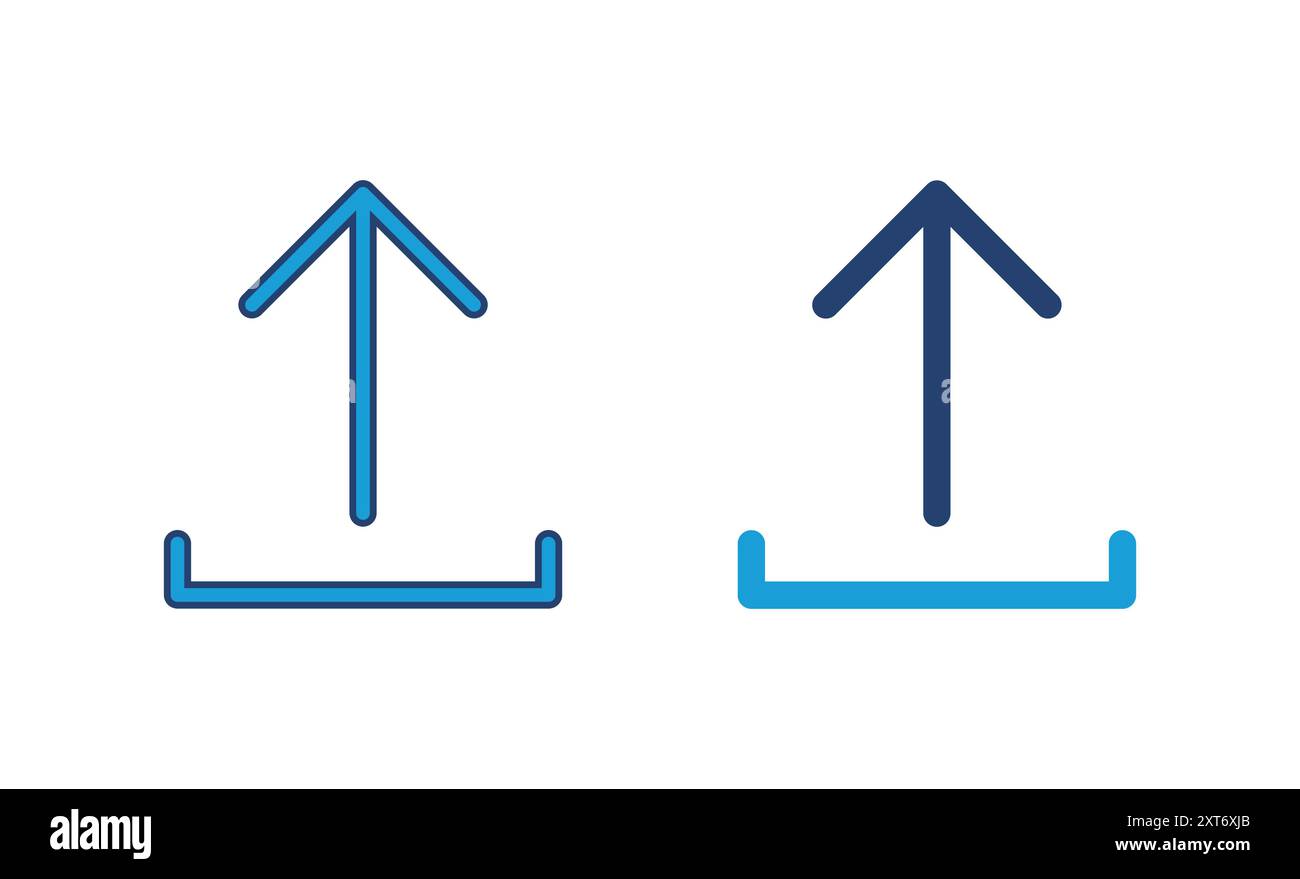 Upload icon vector. load data symbol Stock Vector Image & Art - Alamy