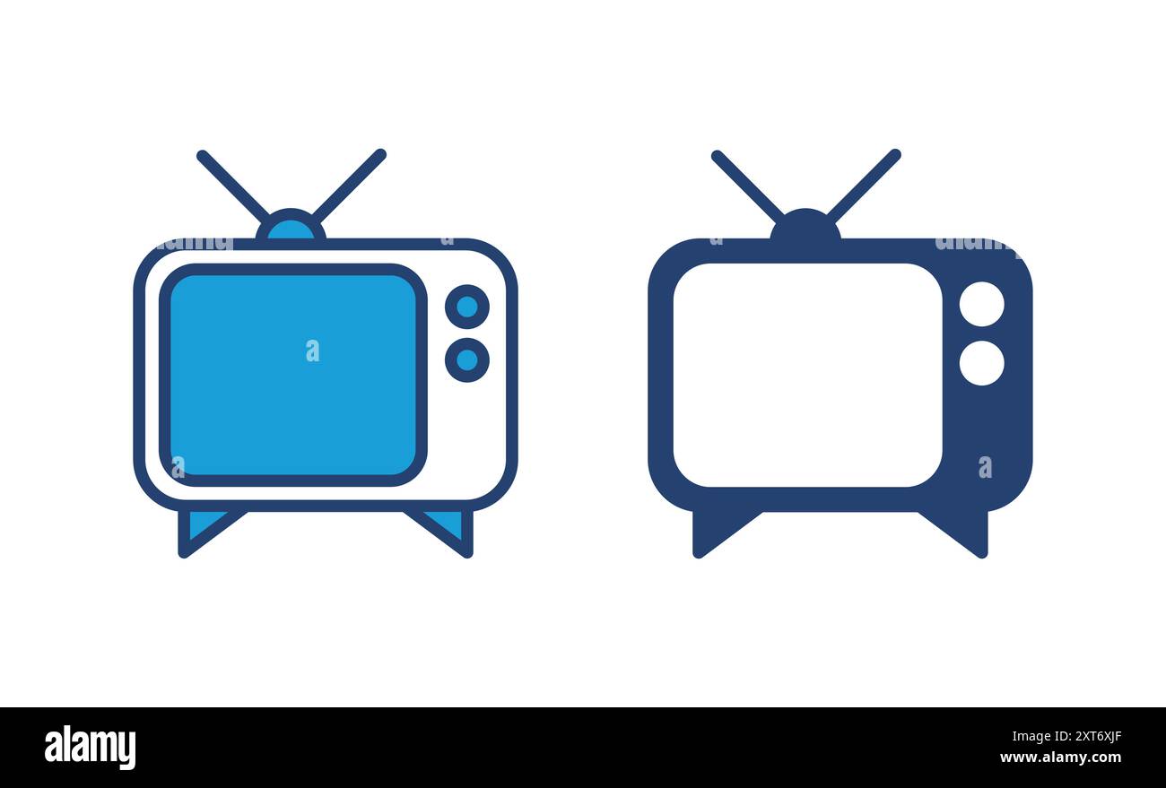 Tv icon vector. television icon vector Stock Vector Image & Art - Alamy