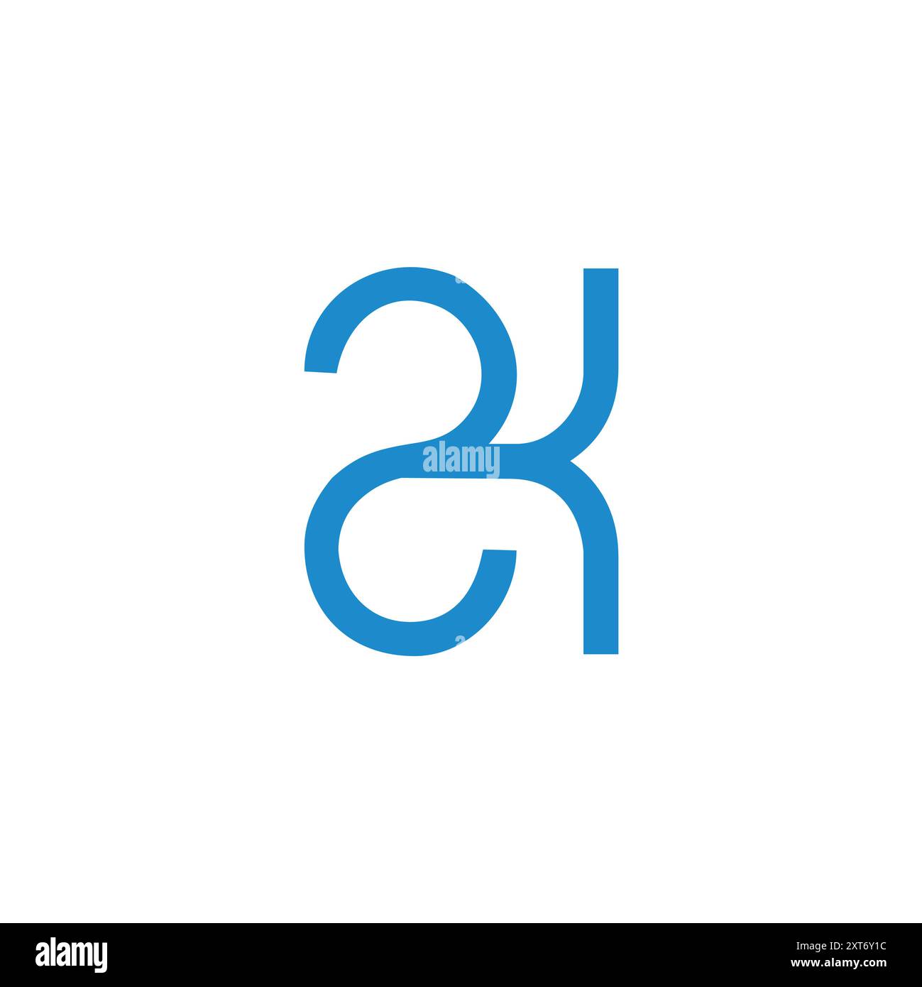 letter 2k linked abstract lines logo vector Stock Vector Image & Art ...