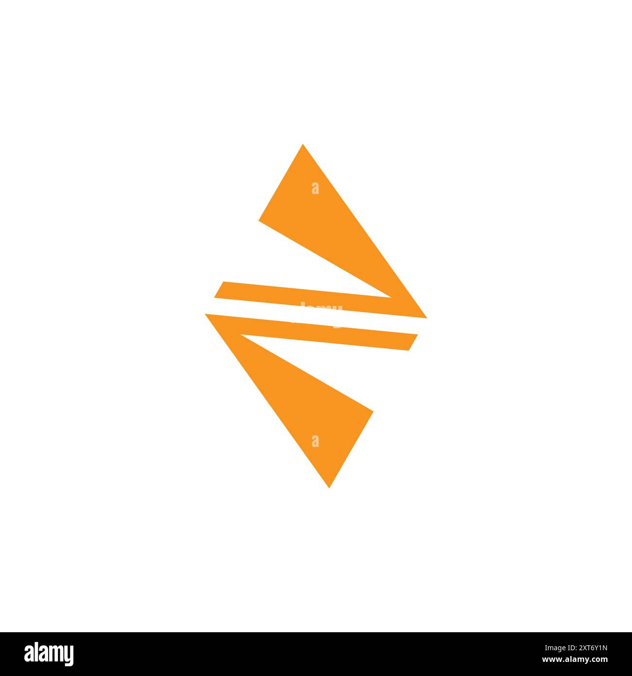letter z triangles yellow simple logo vector Stock Vector Image & Art ...