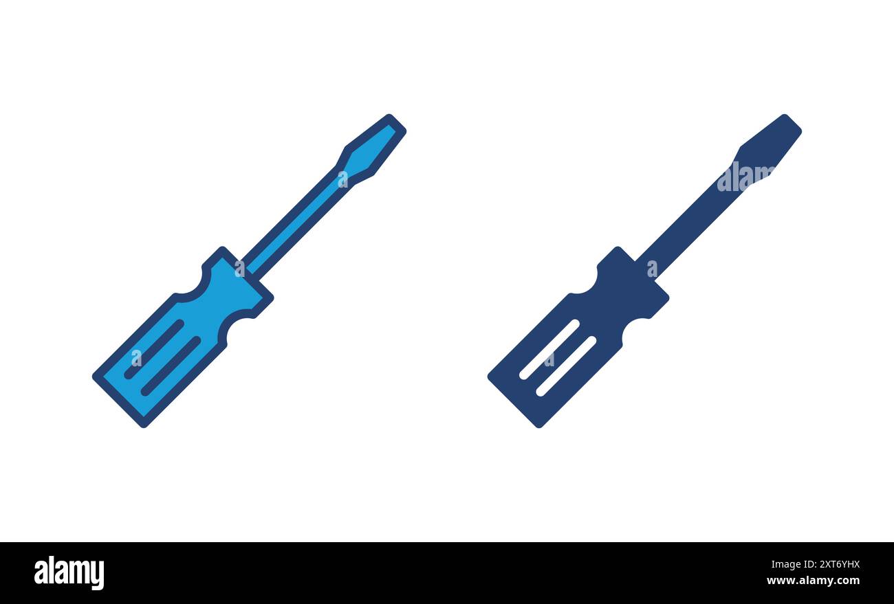 Screwdriver icon vector. tools icon vector Stock Vector Image & Art - Alamy