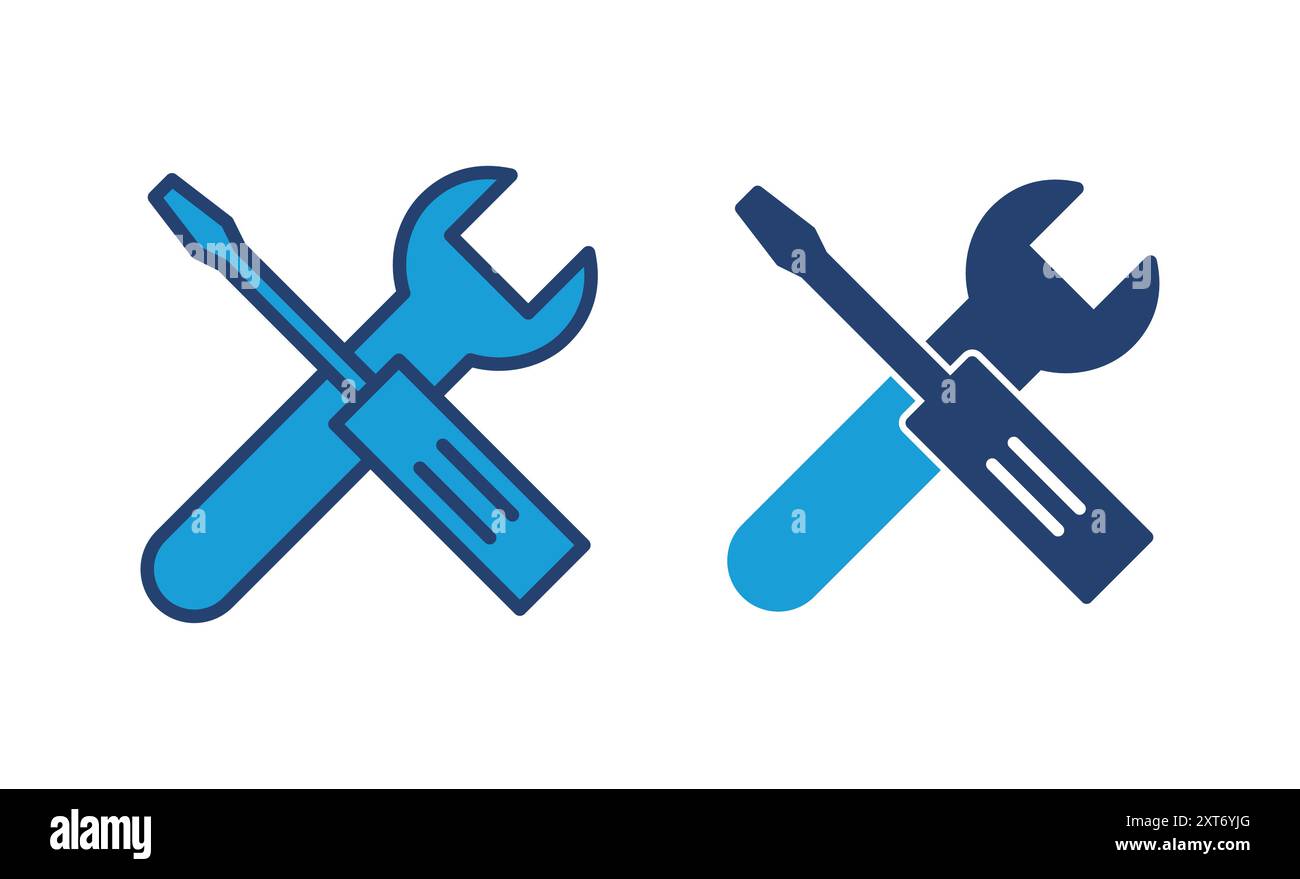 Repair tools icon vector. tool icon vector. setting icon vector. Wrench ...