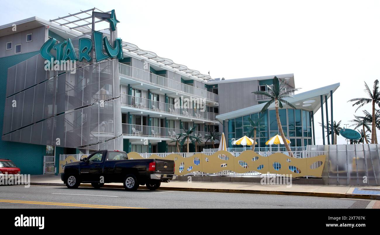 Wildwood hotel features iconic 1950's doo-wop resort architecture, with ...