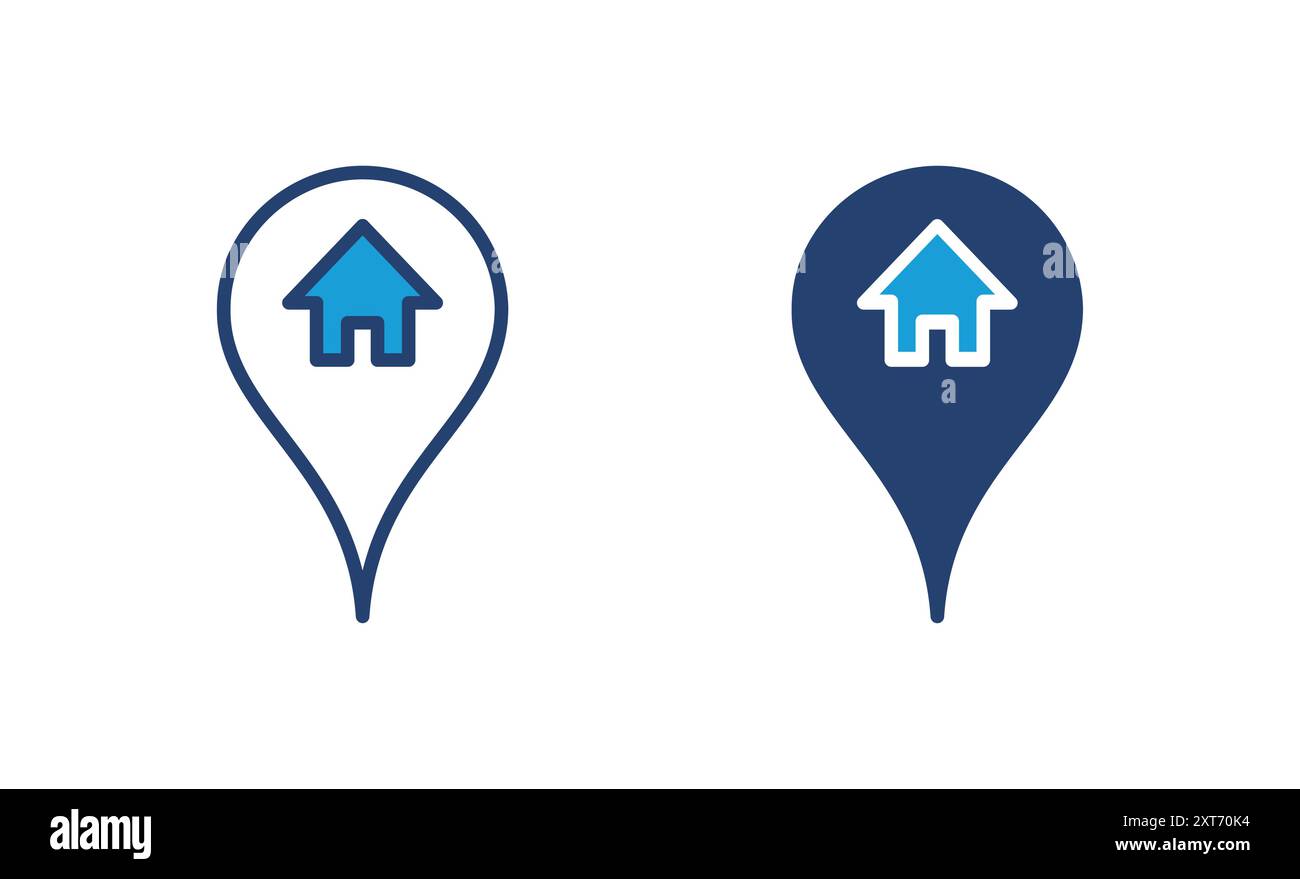 address icon vector. home location icon vector Stock Vector Image & Art ...