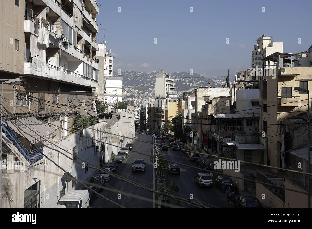 View of a busy street in Beirut Stock Photo - Alamy