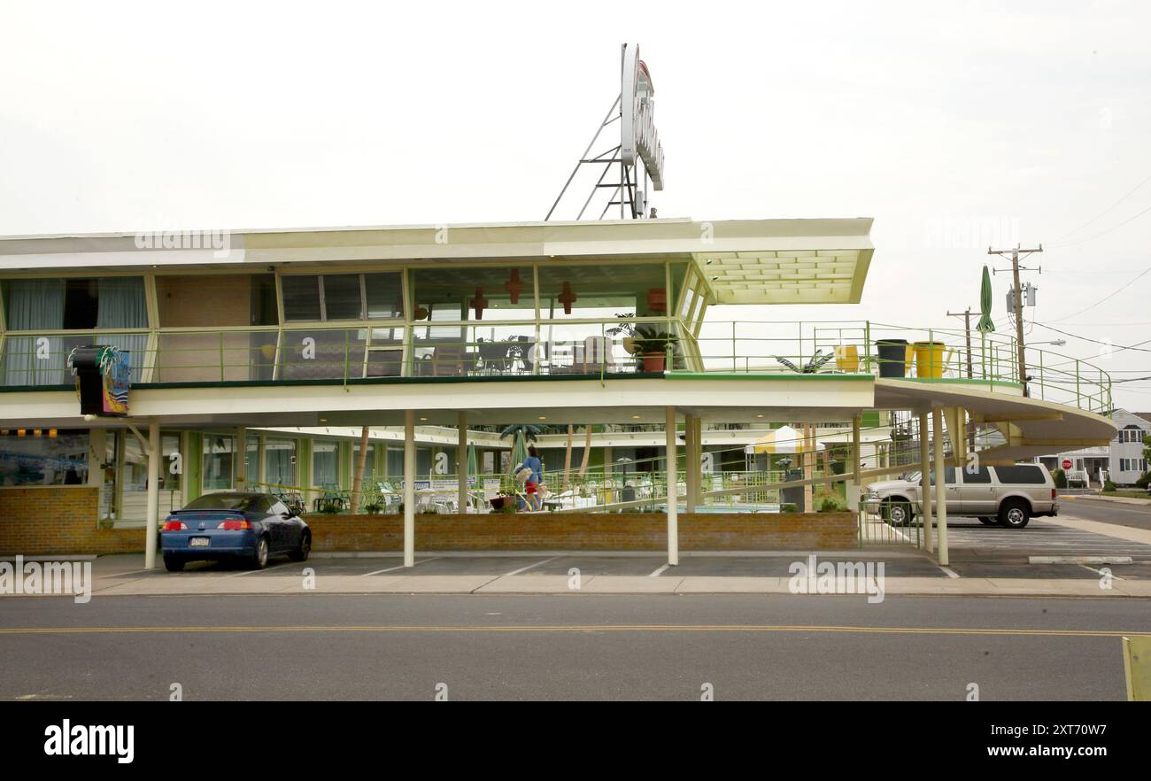 Wildwood hotel features iconic 1950's doo-wop resort architecture, with ...