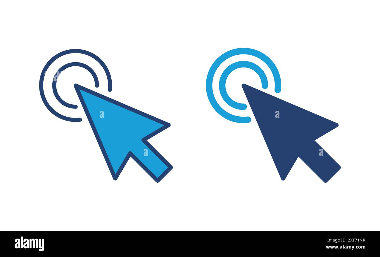 Click icon vector. pointer arrow icon. cursor icon vector Stock Vector Image & Art - Alamy